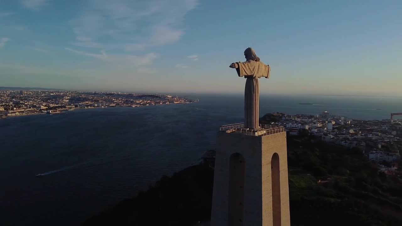 Cristo Rei, Lisbon: Drone views of Almada's spiritual beacon