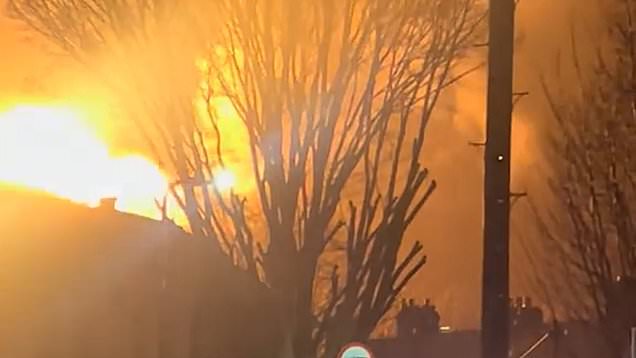 Huge explosion at recycling centre in West London