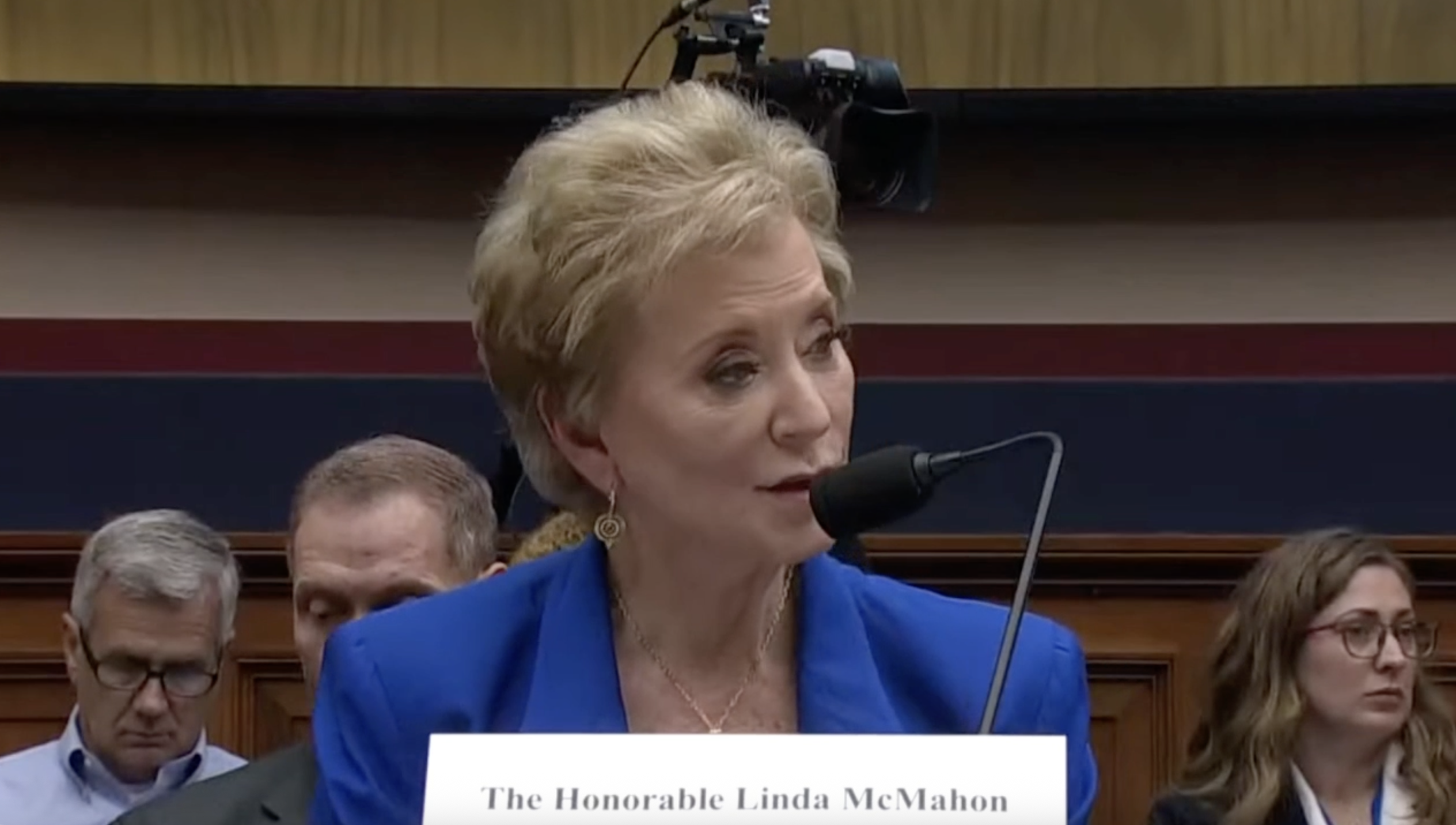'You're wrong': Linda McMahon gets stopped in her tracks, shut down by ...