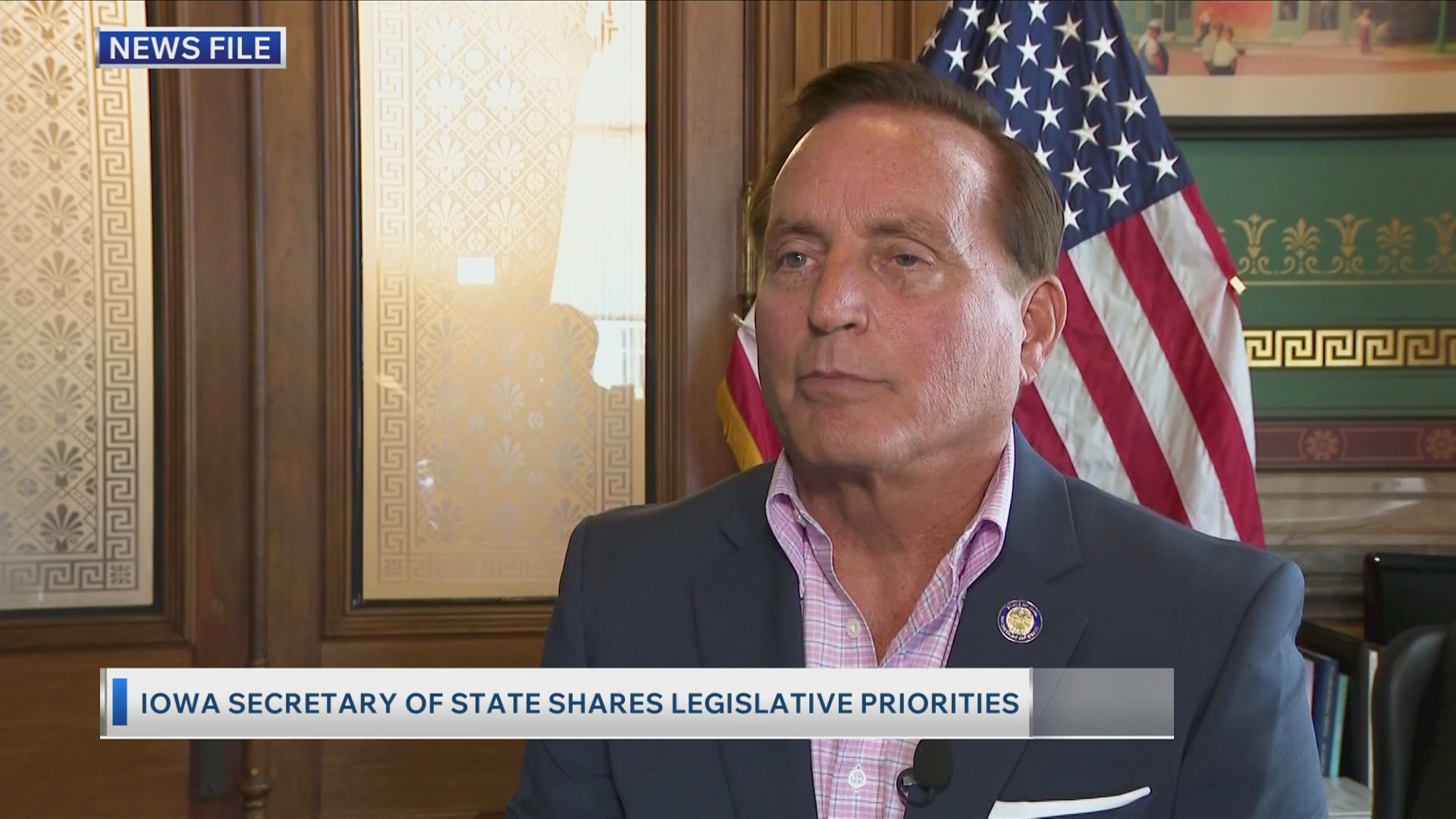 Iowa secretary of state shares legislative priorities