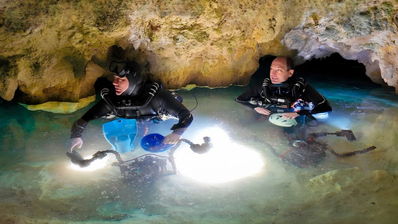 Underwater divers uncover 12,000-year-old fossils in hidden cave