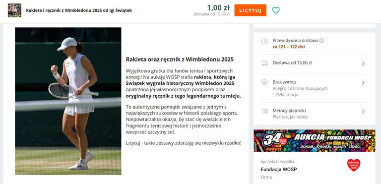 Iga Świątek odpowiedziała na apel Jerzego Owsiaka w sprawie WOŚP