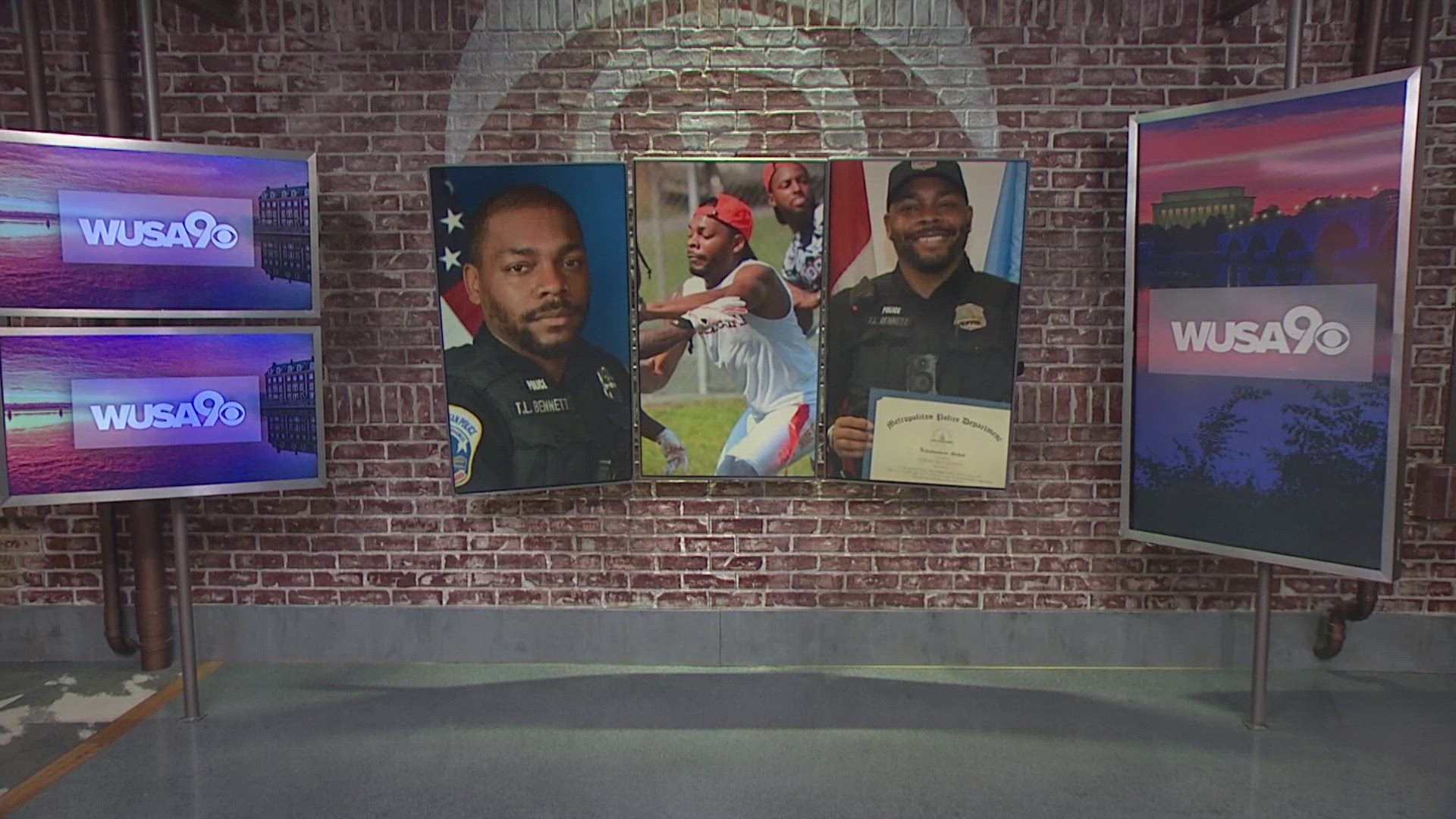 Vigil for officer Terry Bennett in Southeast DC on Monday