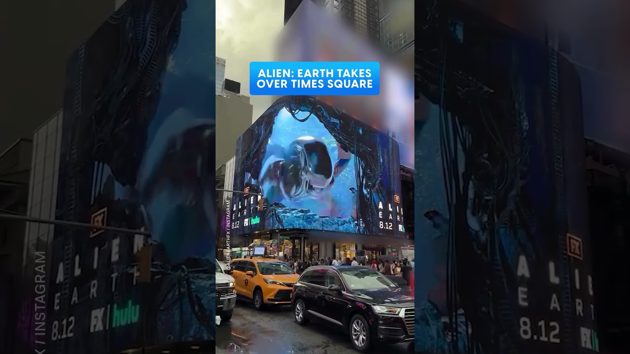 Alien: Earth takeover transforms Times Square in dramatic style