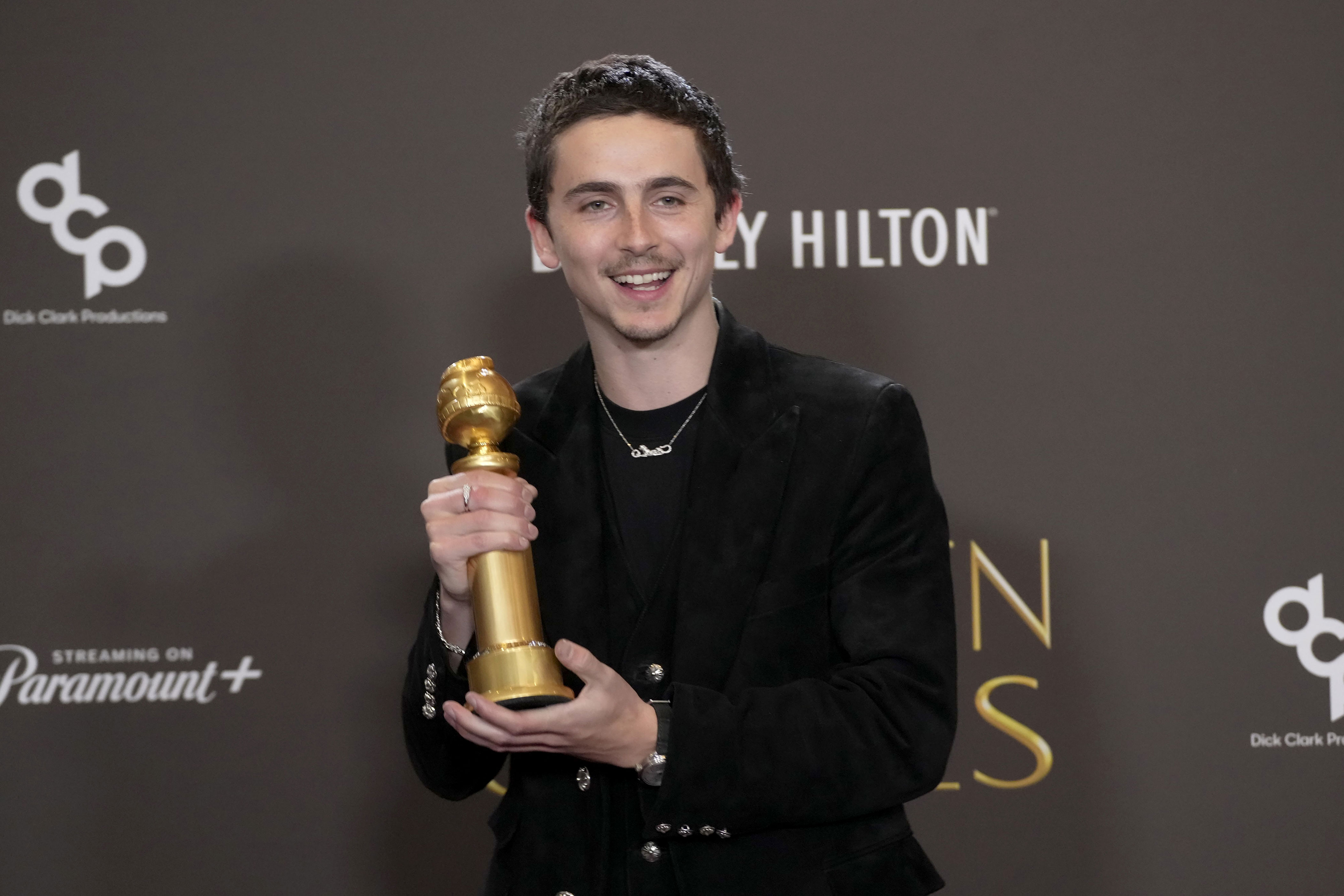 Timothée Chalamet Wins First Golden Globes For Best Actor