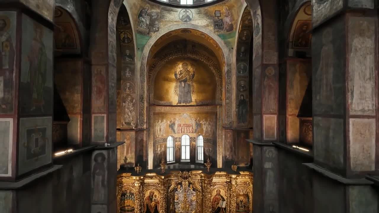 Saint Sophia's Cathedral, Ukraine: Drone views of Kyiv's golden heart
