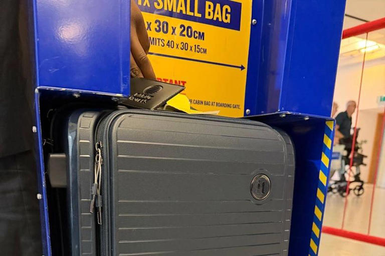 Passenger hit with £75 Ryanair bag fine despite paying extra for luggage