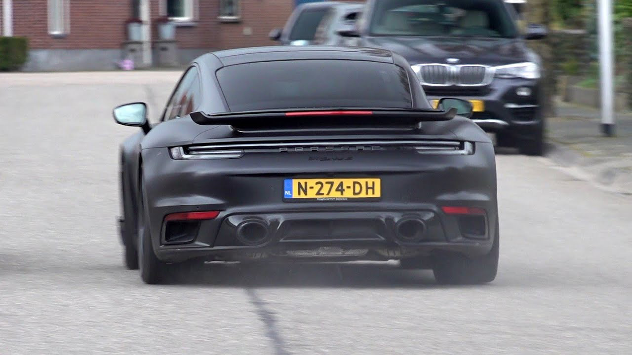Brutal acceleration from stealth Porsche 992 Turbo S