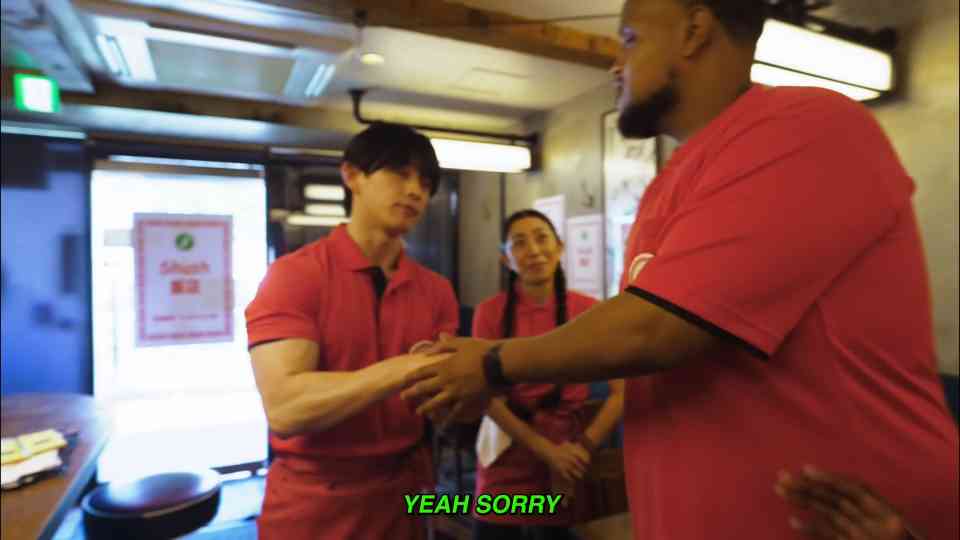 Inside a restaurant night full of chaos