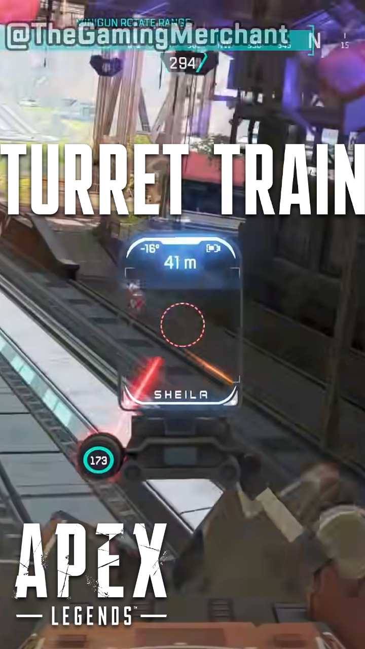 Apex Legends train mode clip: Turret goes brrrrr and teams disappear