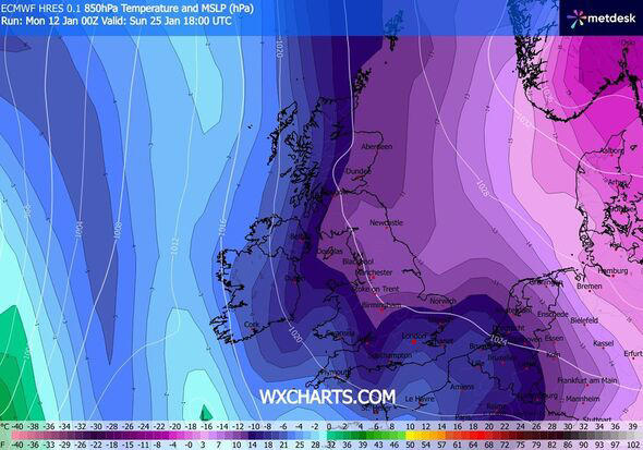 UK weather maps shows exact date 'Beast from the East' hits with -10C ...