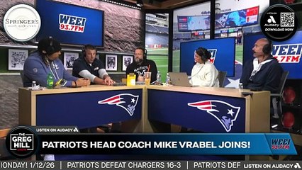 Patriots HC Mike Vrabel joins live at Gillette Stadium! The Greg Hill Show