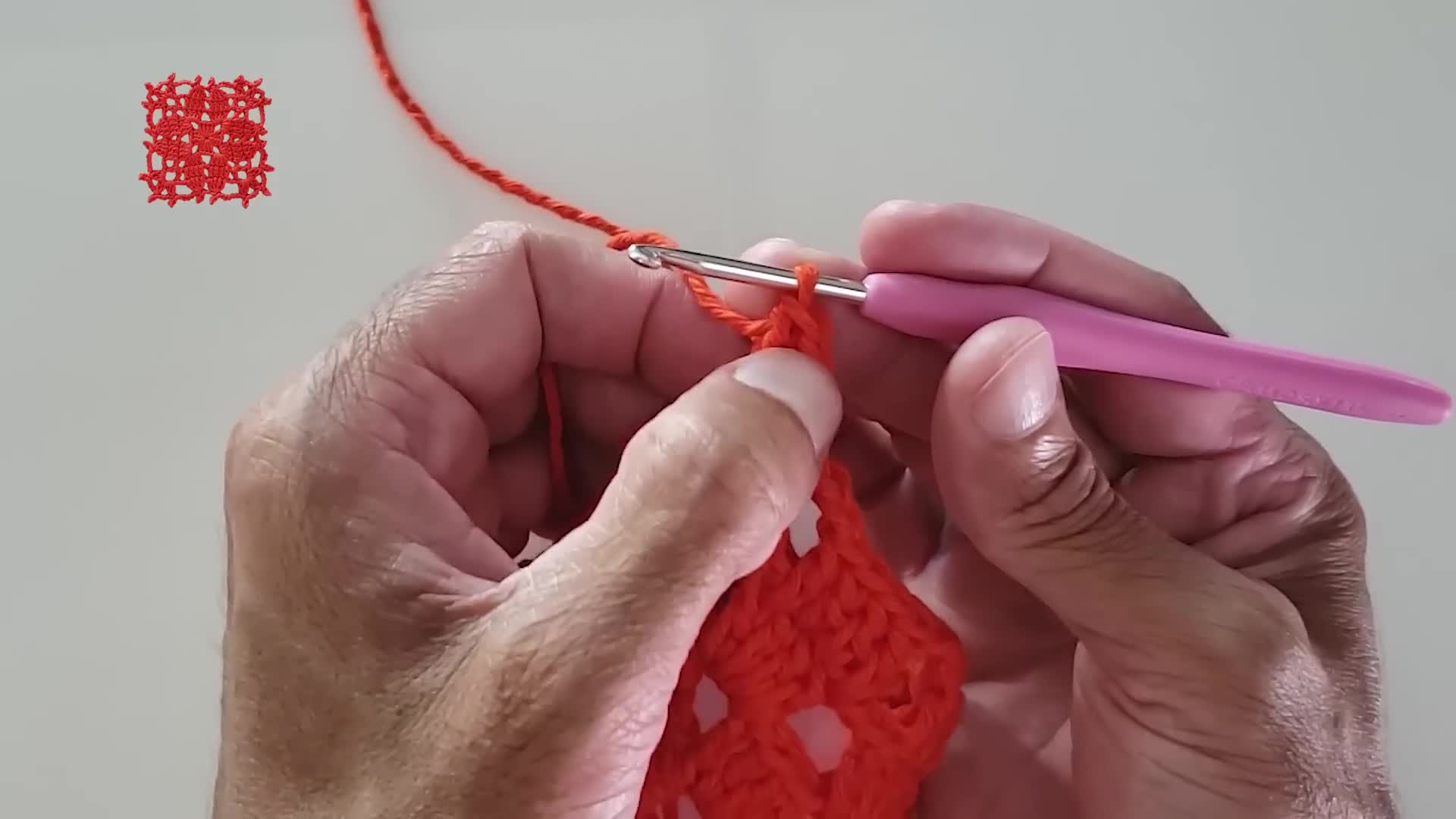 Square floral | Square em crochê modelo floral passo a passo