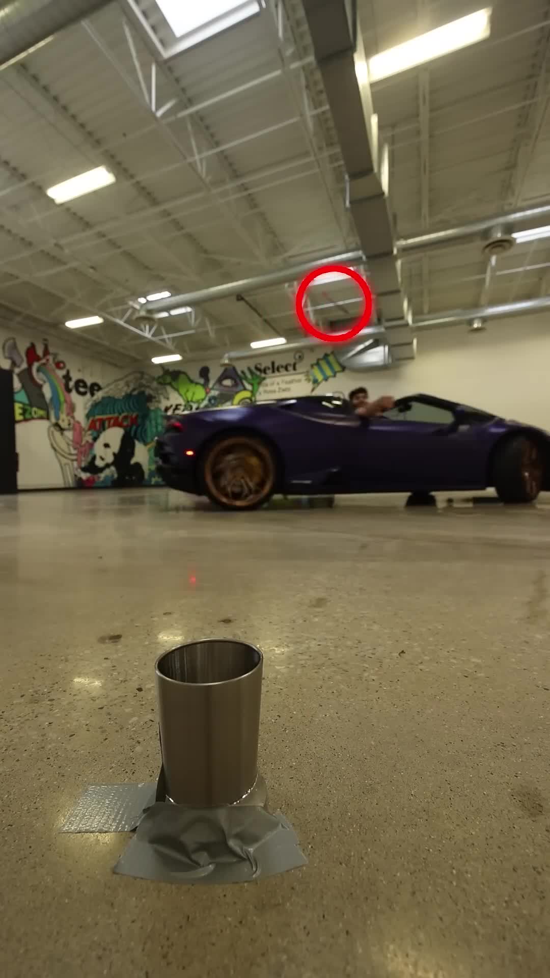 $325,000 Lamborghini toothbrush trickshot! #shorts