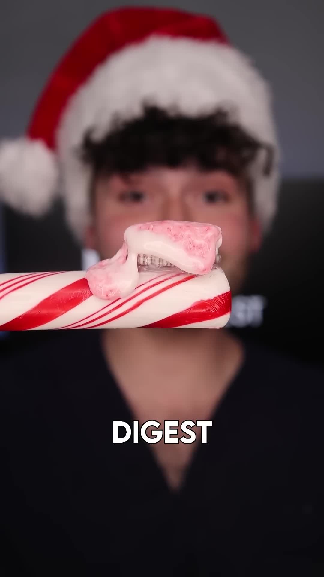 World's largest candy cane toothbrush!