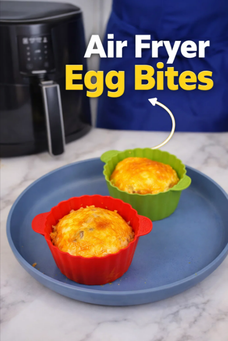 Air fryer egg bites for an easy breakfast