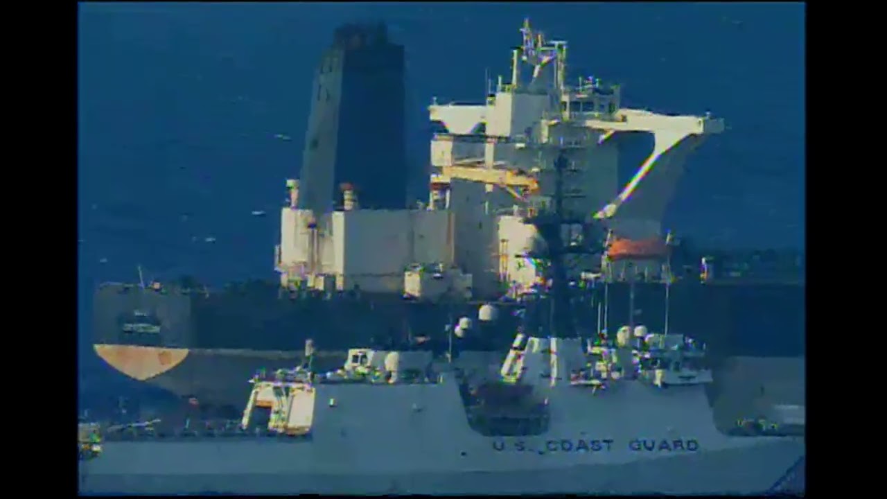 Footage of US ships enforcing sanctions against Venezuela