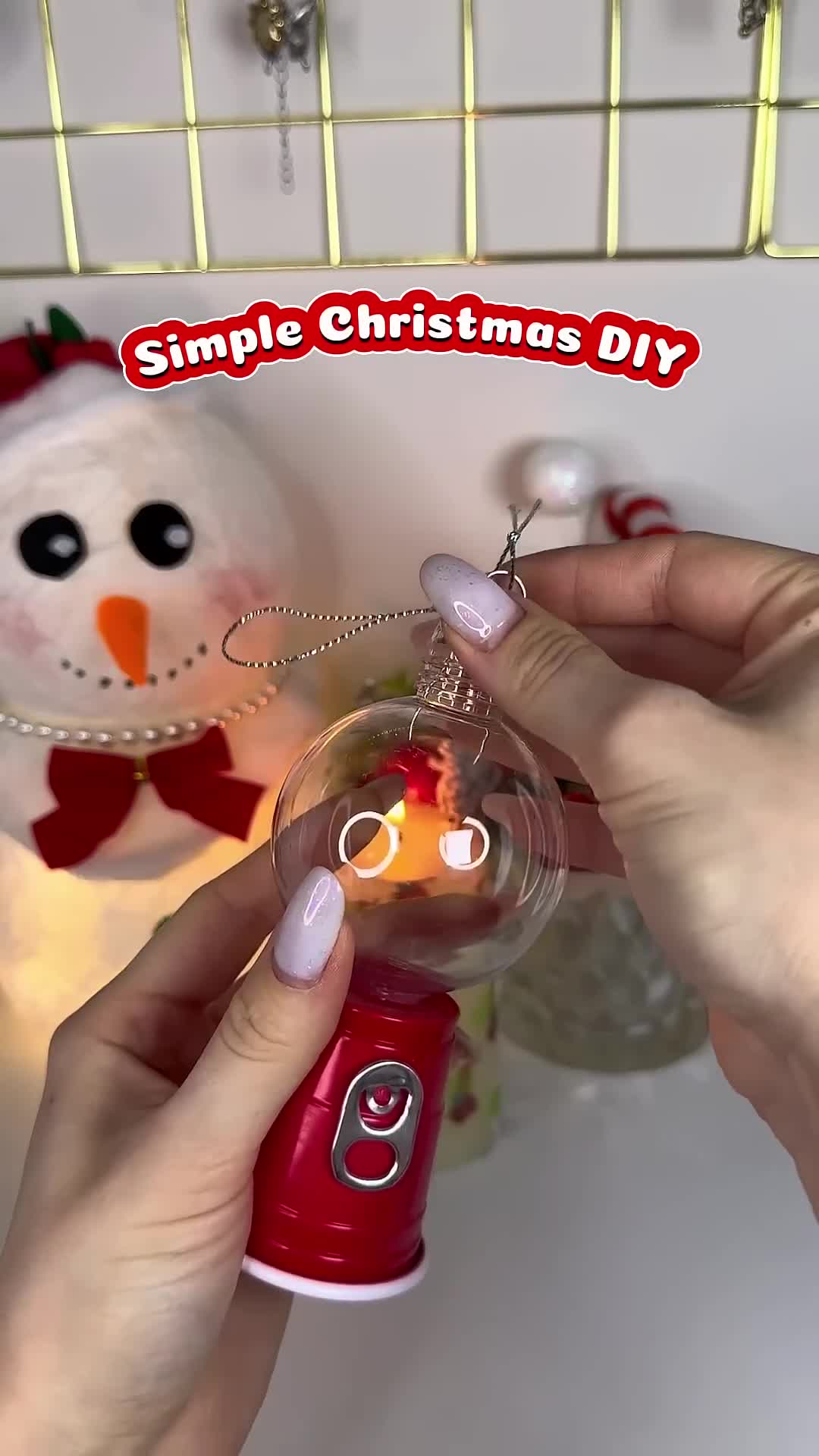 DIY Christmas ornament 🎄 | Easy handmade holiday decoration for your ...