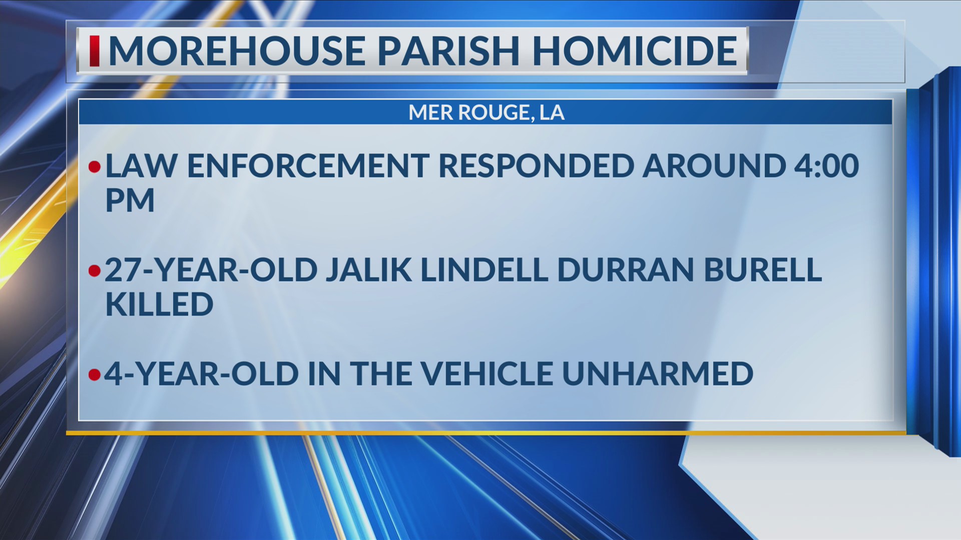 One dead, one arrested in fatal Morehouse Parish shooting