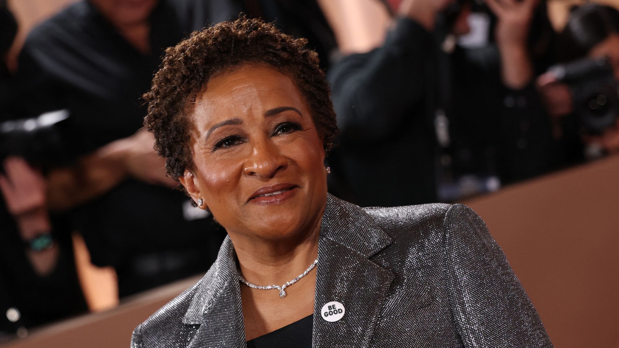 The important meaning behind the 'Be Good' pins at the Golden Globes