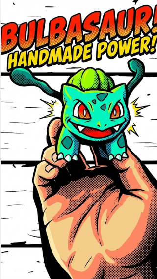 Bulbasaur satisfying wool art