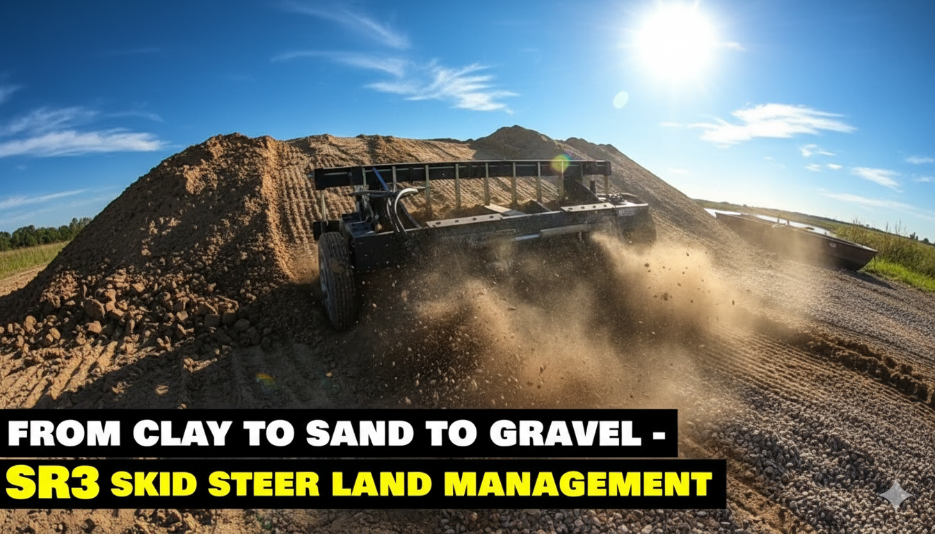From clay to sand to gravel – SR3 skid steer land management