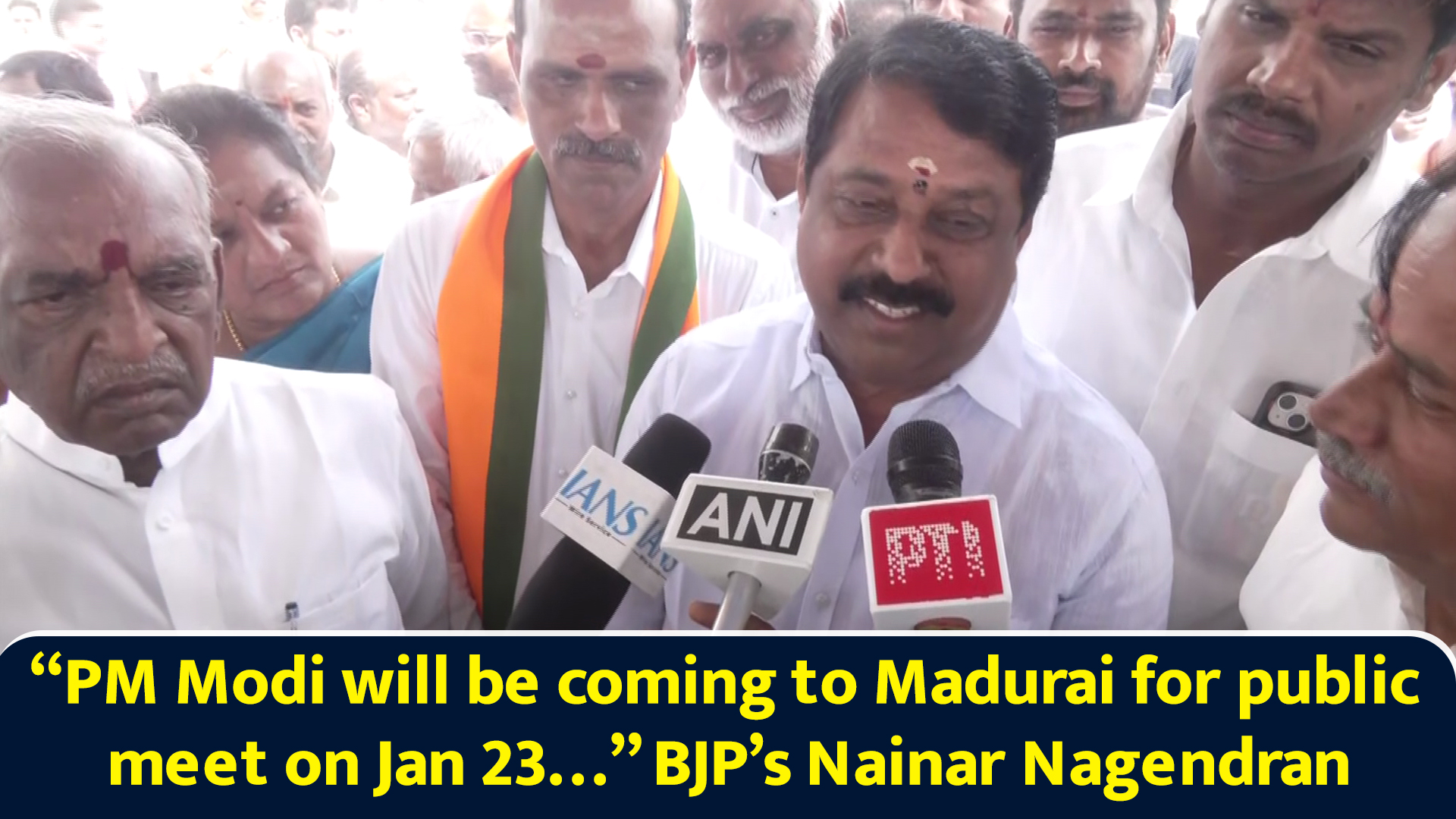 PM Modi will be coming to Madurai for public meet on Jan 23... BJP's ...