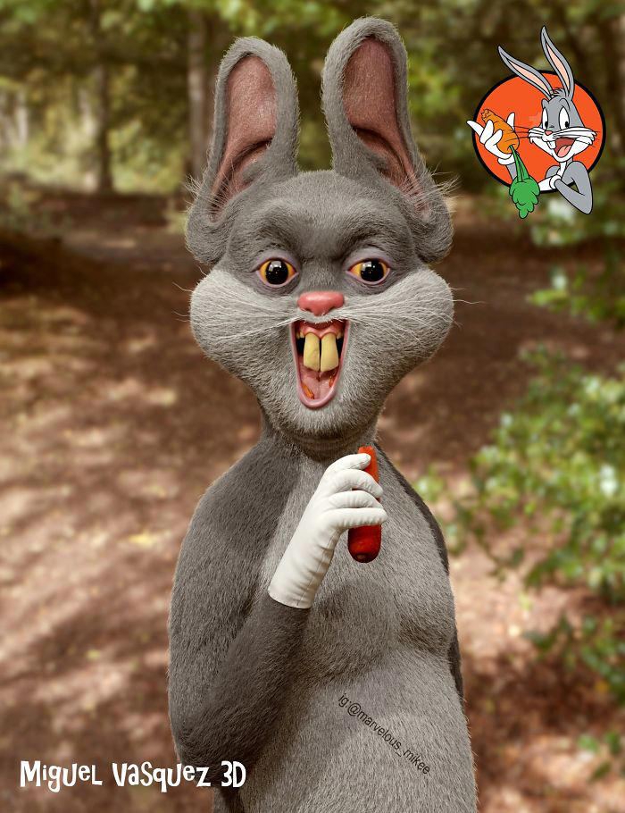 9 realistic depictions of iconic cartoon characters in real life