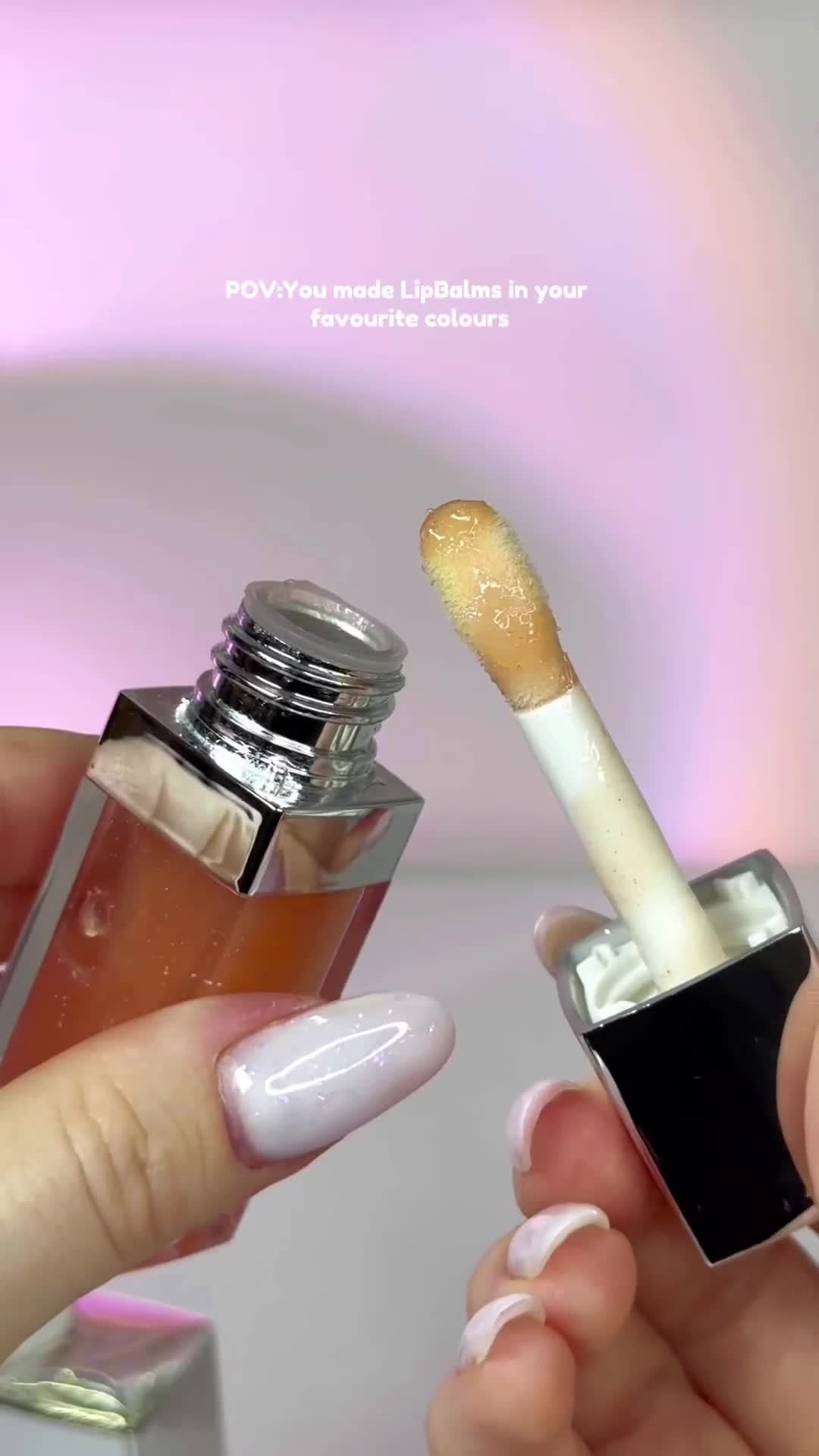 Which colour is better? 🤪 #diybeauty #lipbalm #lipbalmathome #shorts