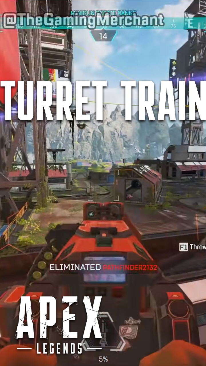 Turret goes brrrrr: Rampart train defence in Apex Legends shorts