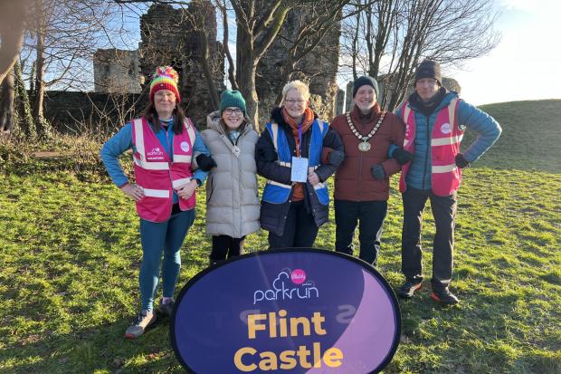 Over 250 people take part in Flintshire town's inaugral parkrun event
