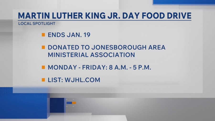 Last week for McKinney Center’s MLK food drive