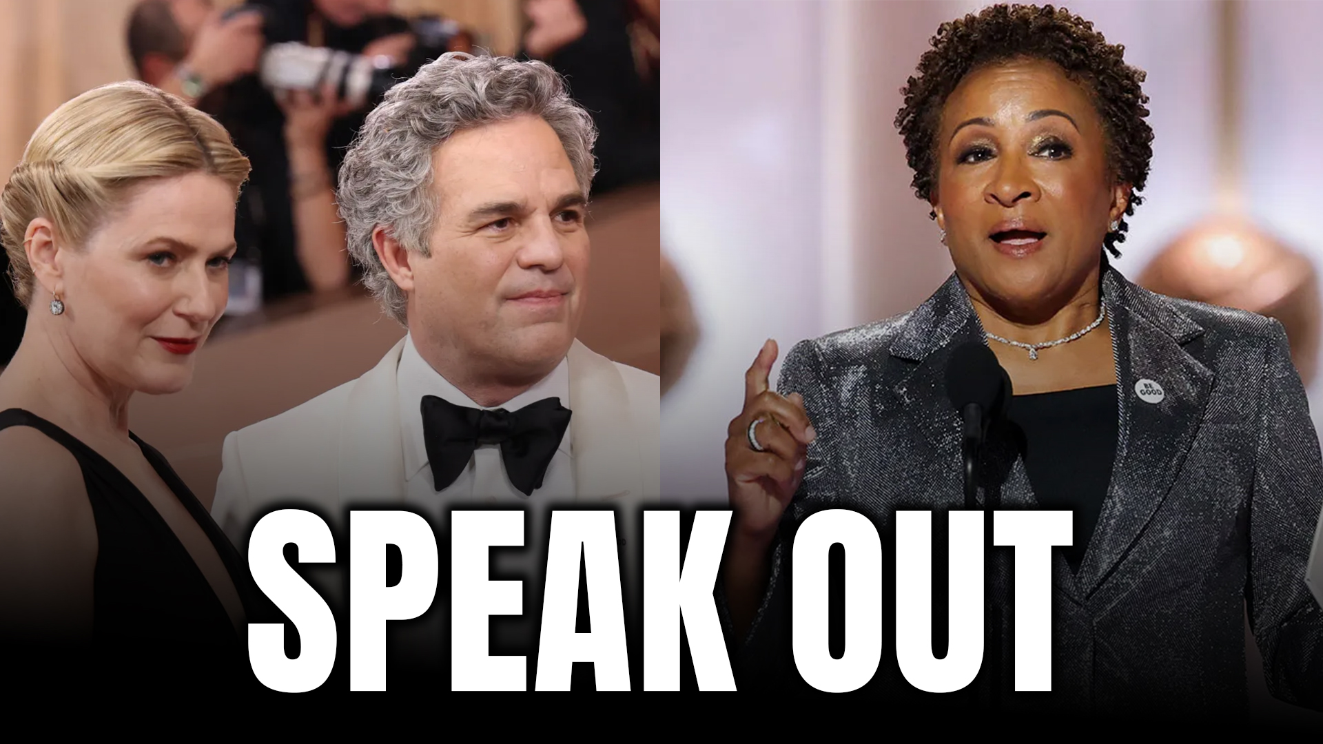 Marvel star Mark Ruffalo and Wanda Sykes protest ICE at the 2026 Golden ...