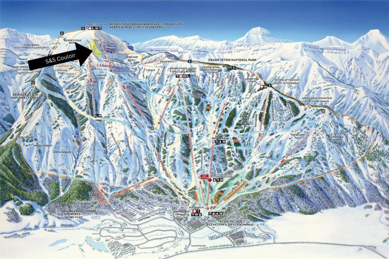 'Too old' skier sends Jackson Hole's most feared line