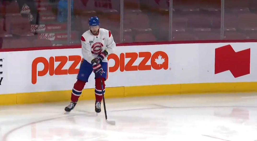 Josh Anderson a sauté sur la glace avec un chandail régulier ce matin