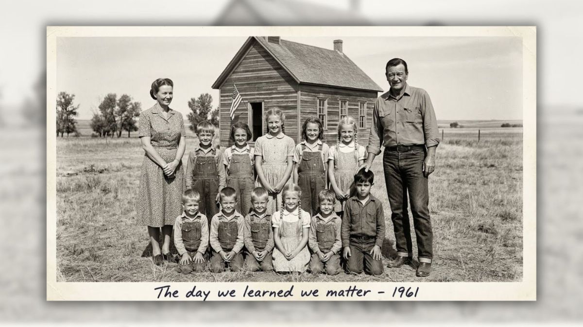 Did John Wayne write inspiring letter to Montana school?