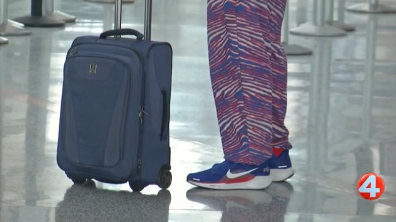 Bills fans fly south ahead of playoff game