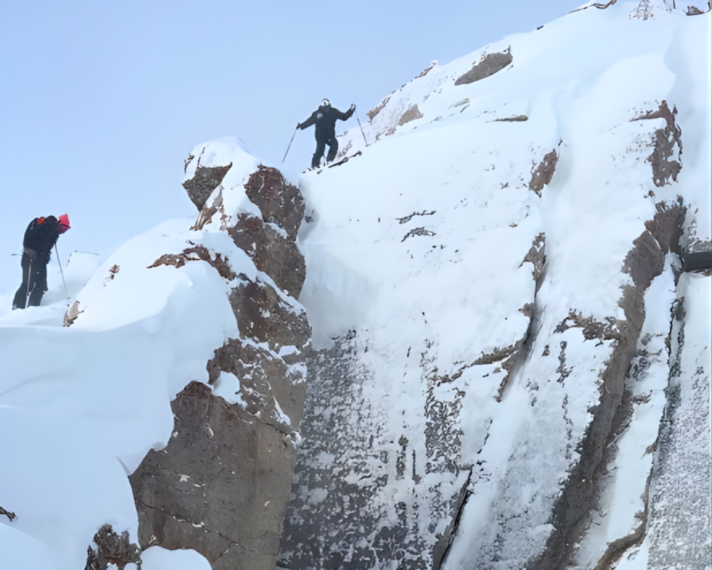 'Too old' skier sends Jackson Hole's most feared line