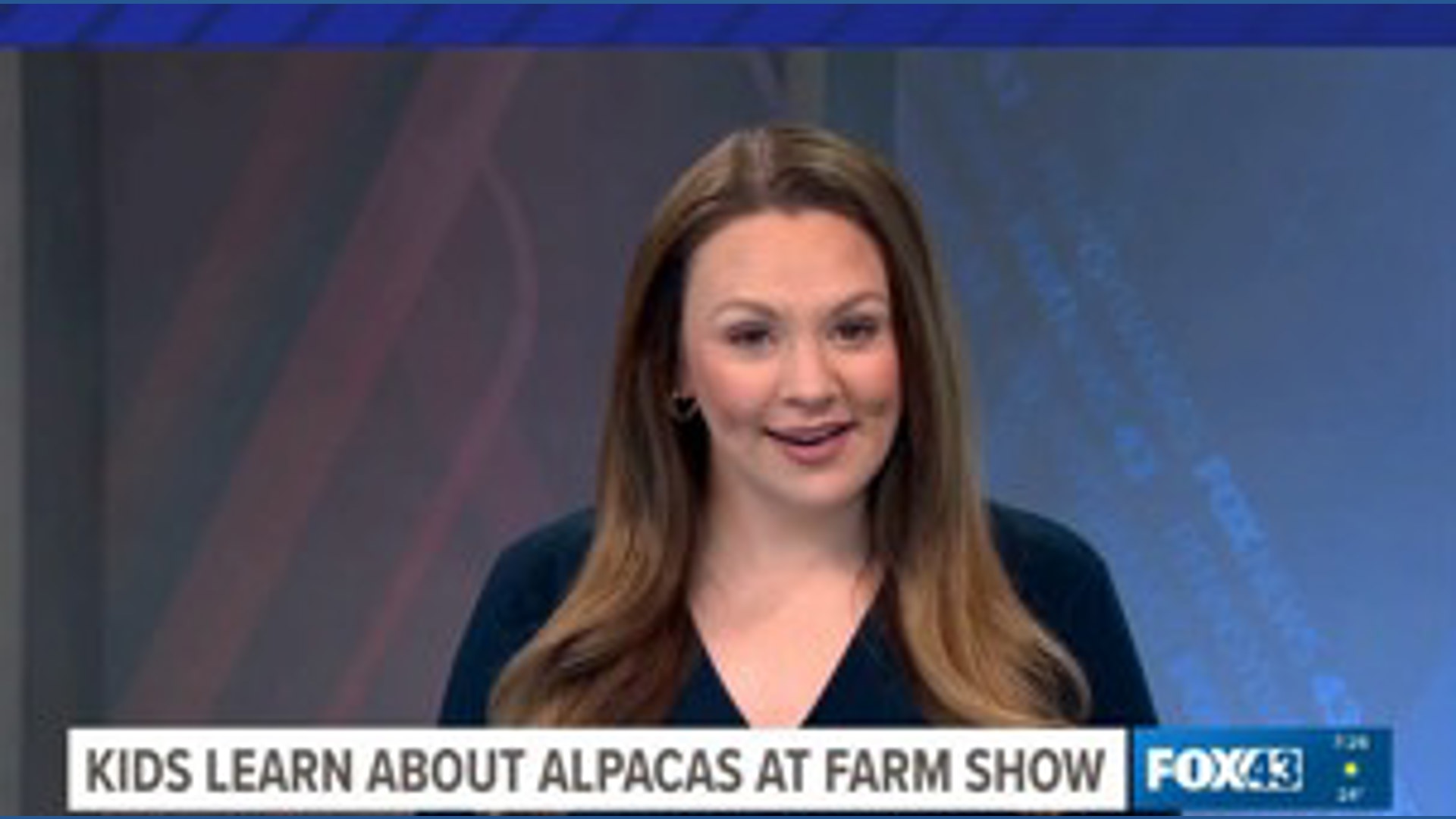 Kids learn about alpacas at the Farm Show