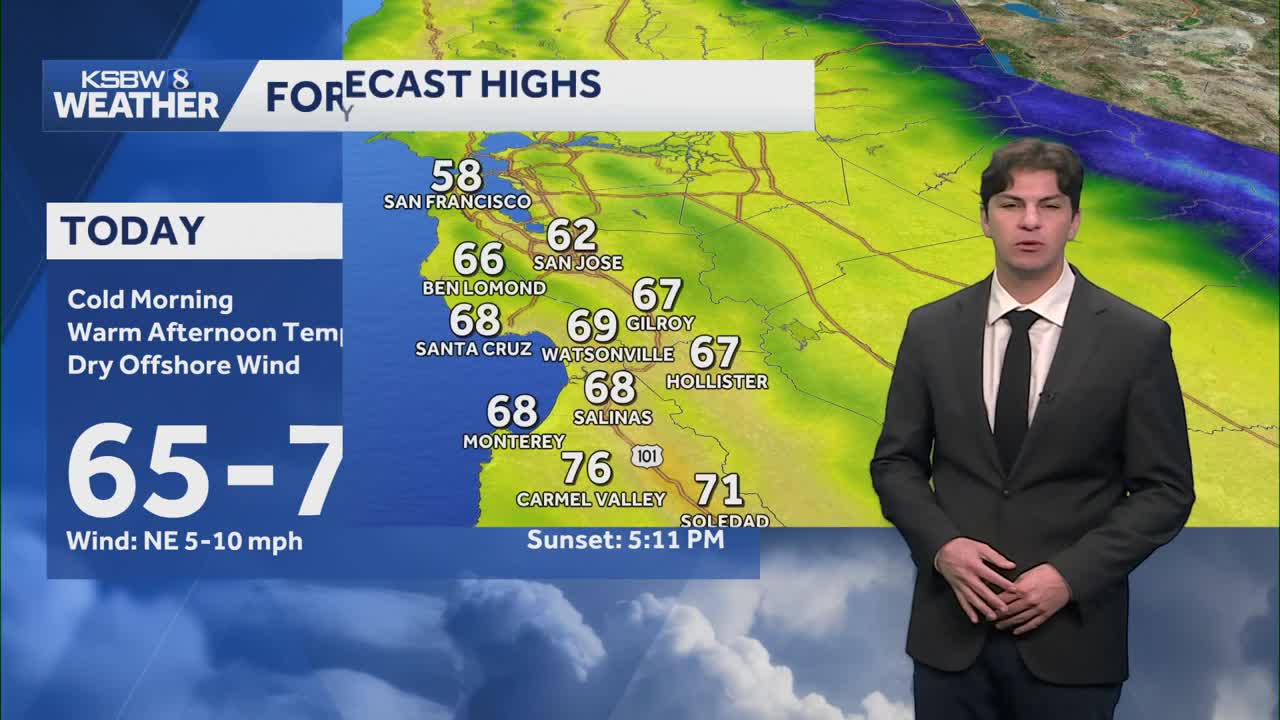 Jan 12 KSBW weather forecast