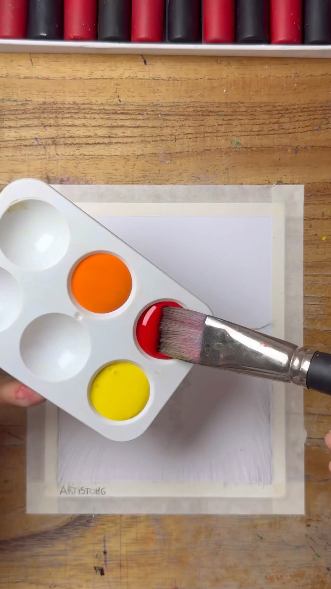 Can we paint the perfect warm sunset?