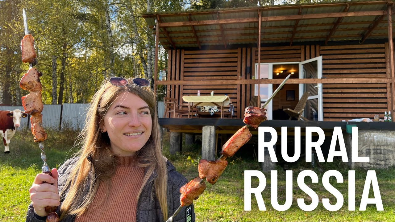 Life in Russian countryside (visiting a dacha in Siberia)