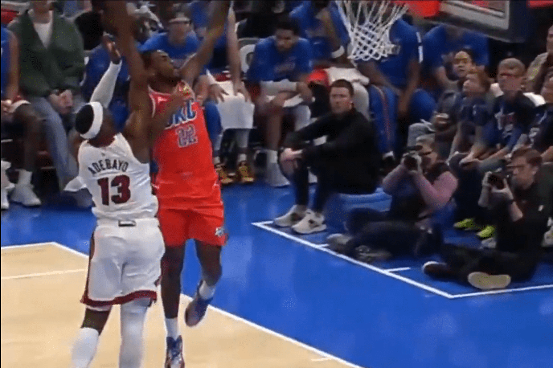 Bam Adebayo called for softest NBA foul possible vs. Thunder even after ...