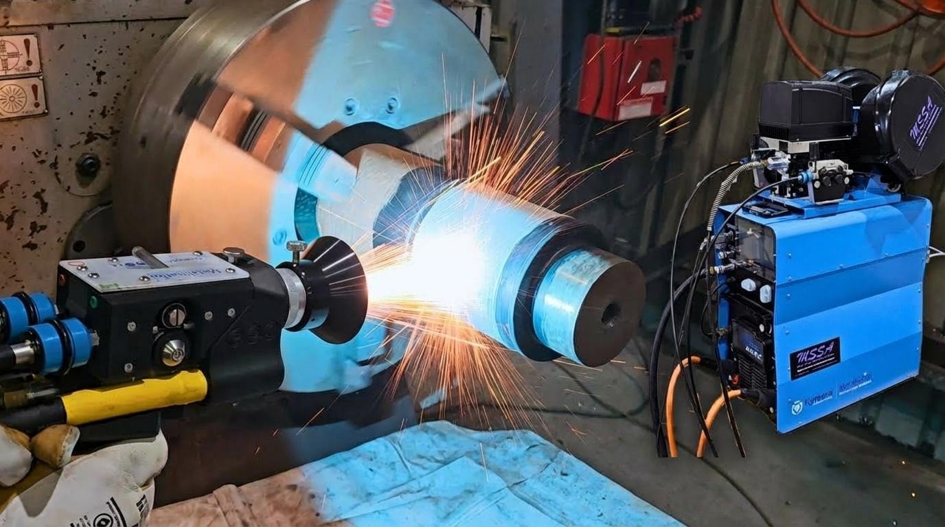 Setting up an advanced metal spray system