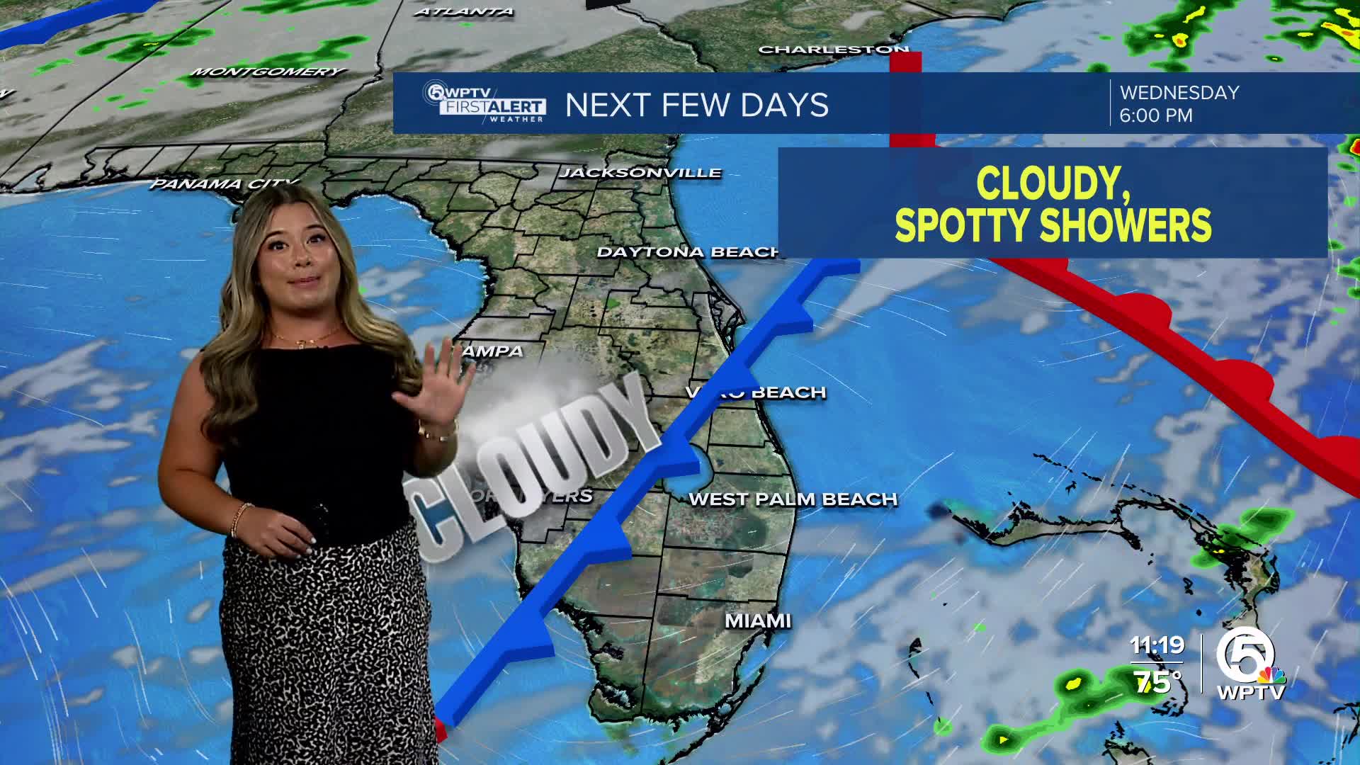 WPTV First Alert weather forecast for afternoon of Monday, Jan. 12, 2026