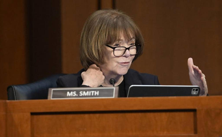 Tina Smith accuses Trump administration of cover-up in ICE shooting