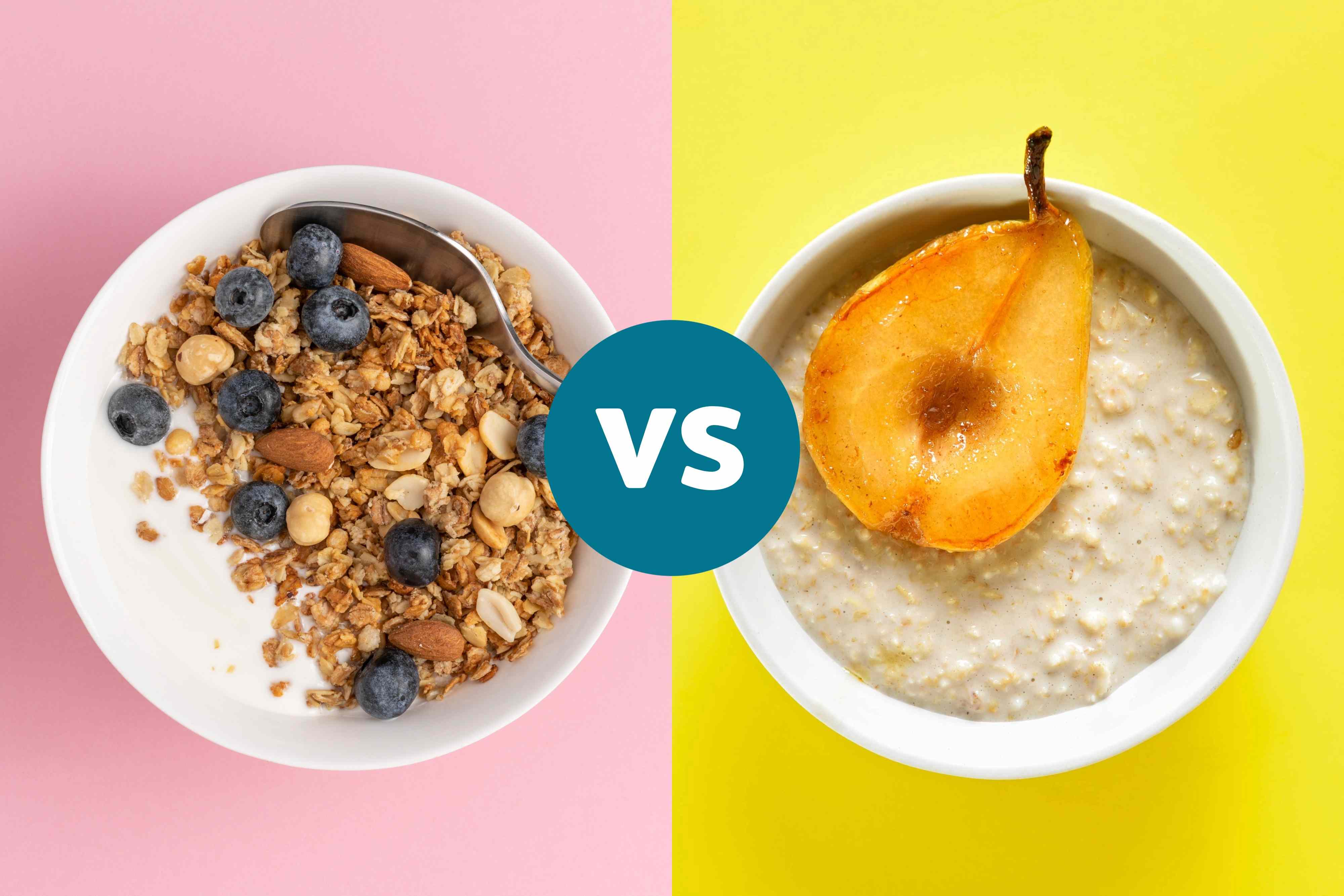 Oatmeal vs. granola: Which is better for calories, sugar, and fiber?