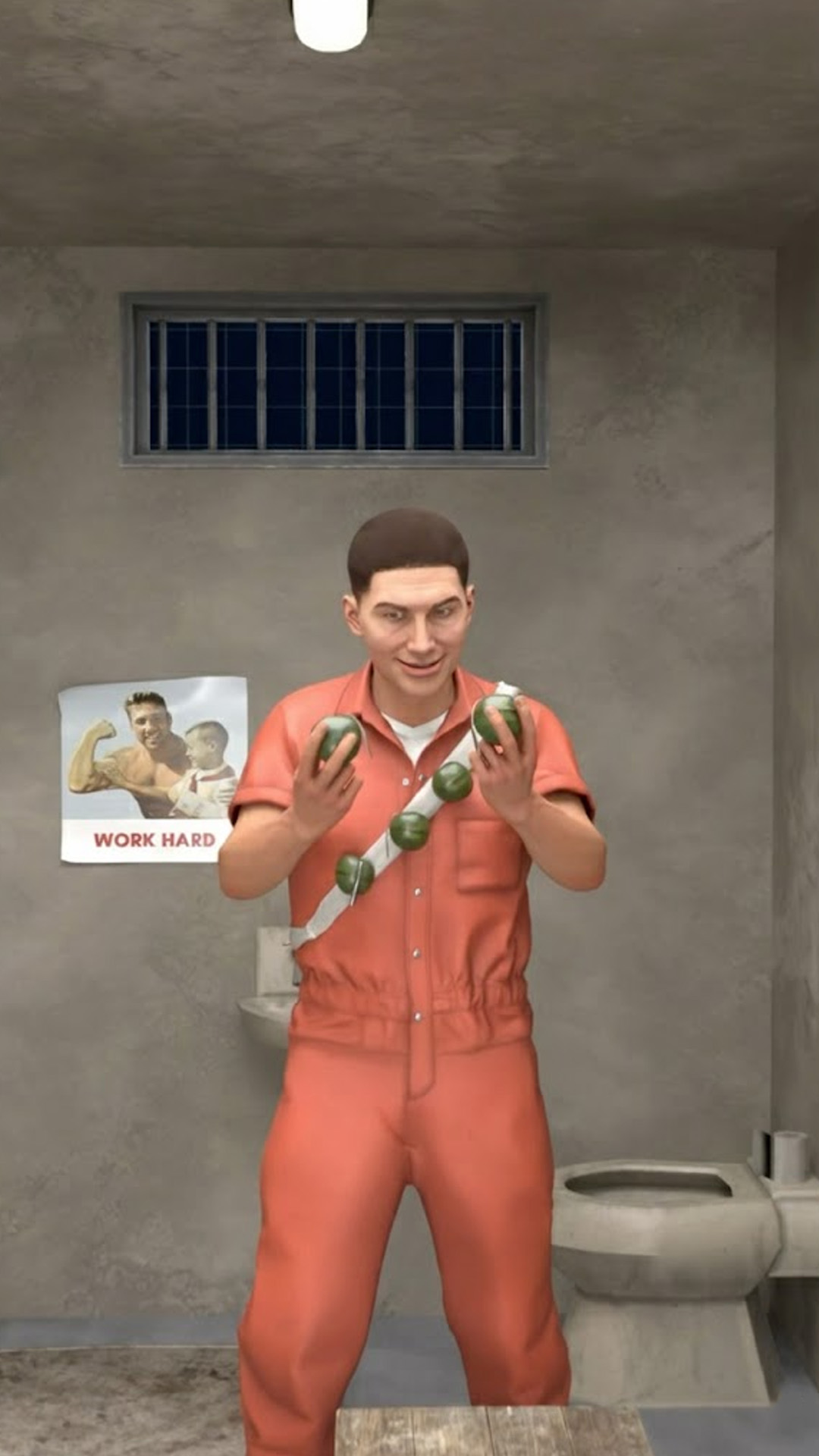 He escaped prison using nectarines