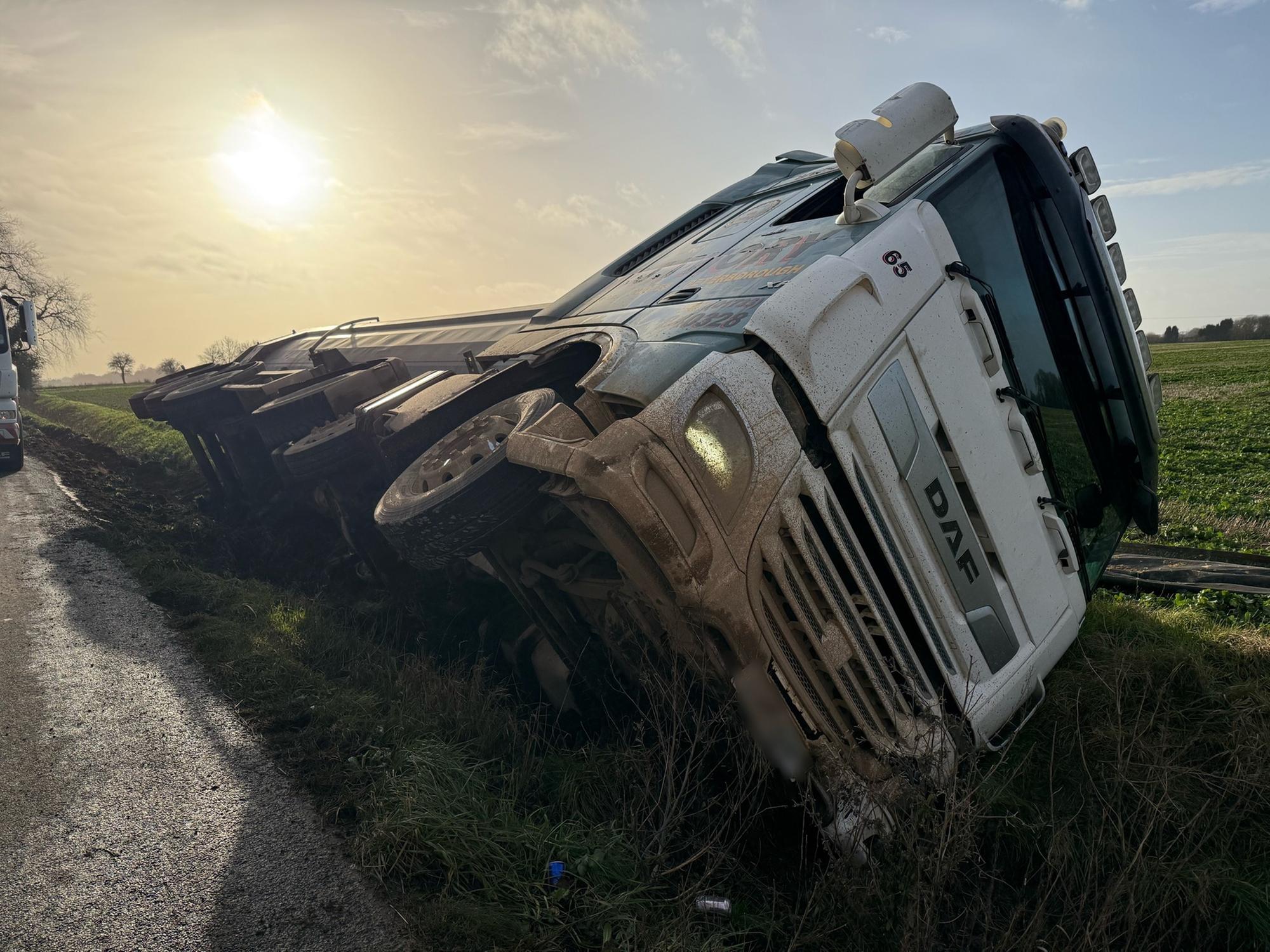 Lorry crash blocks road near Whittlesey - and rescue vehicle has now ...