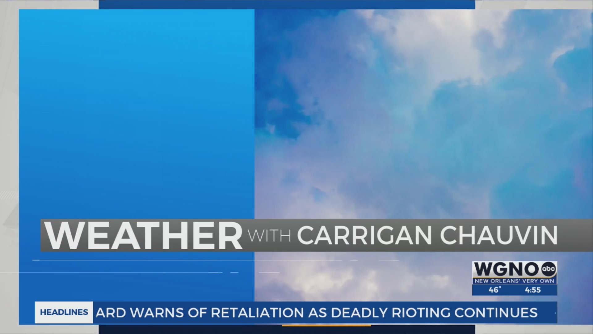 Partly cloudy and chilly Monday